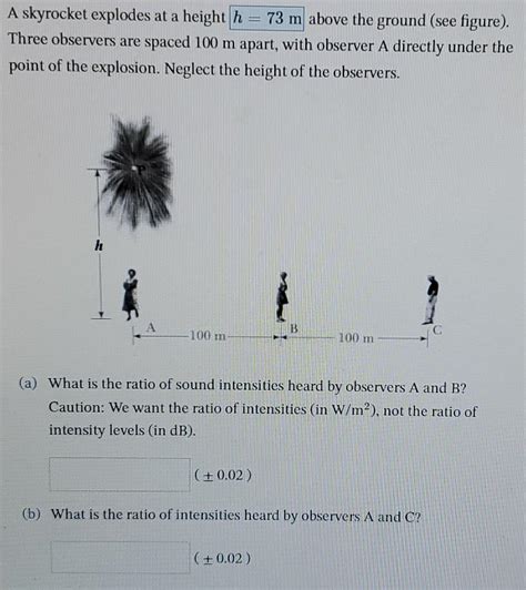 [solved] a skyrocket explodes at a height h 73 m solutioninn
