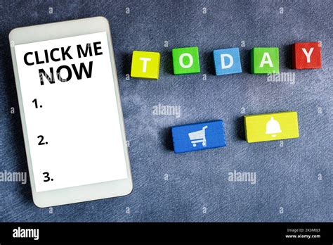 Text Showing Inspiration Click Me Now Business Showcase Internet Helping Desk Press The Button