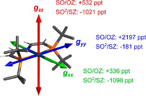 Orientation Of The Principal Axes Of The G Tensor In Complex From The Download Scientific