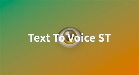 Text To Voice St A Hugging Face Space By Ruslanmv