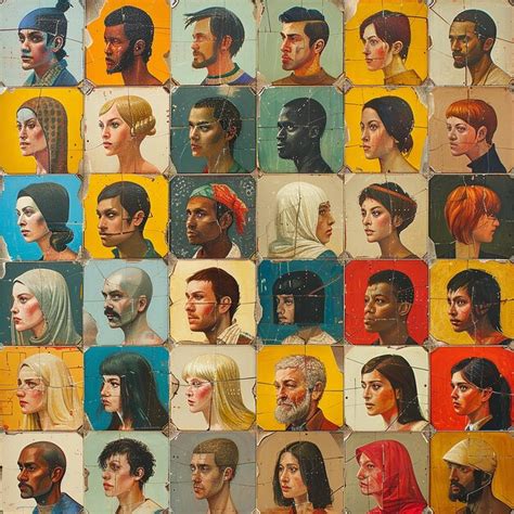 quotgrid of diverse faces representing unity and inclusionquot