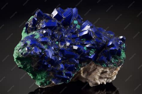 Premium Ai Image A Blue And Green Mineral From The Mineral Co