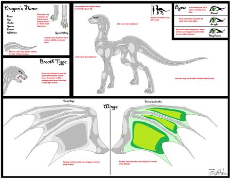 Pre Shaded Female Dragon Ref Sheet Base 1 By Neffertity On Deviantart