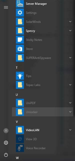 Windows 10 Some Start Menu Icons Greyed Out Solved Windows 10 Forums