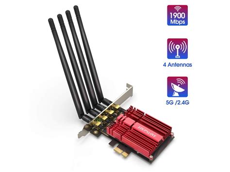 Dual Antenna Mini PCIE To PCI Express Wireless WiFi Network Card Adapter Internal Components