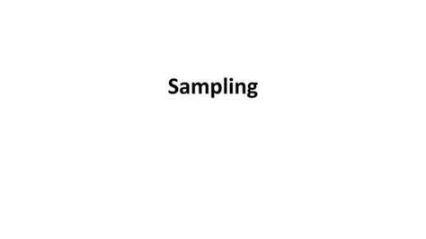 Introduction To Biostatistics And Types Of Sampling Methods Ppt