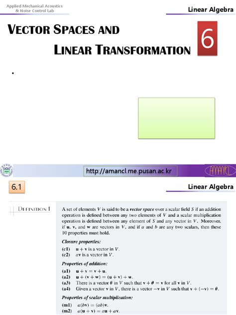 LA_CH6-DAY13-2023-General Vector Spaces | PDF | Linear Algebra | Vector Space
