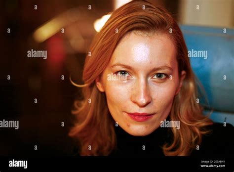 French Actress Dounia Sichov Poses For Photographer Before Preview Of
