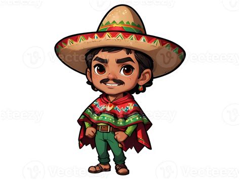 Mexican With Sombrero Cartoon