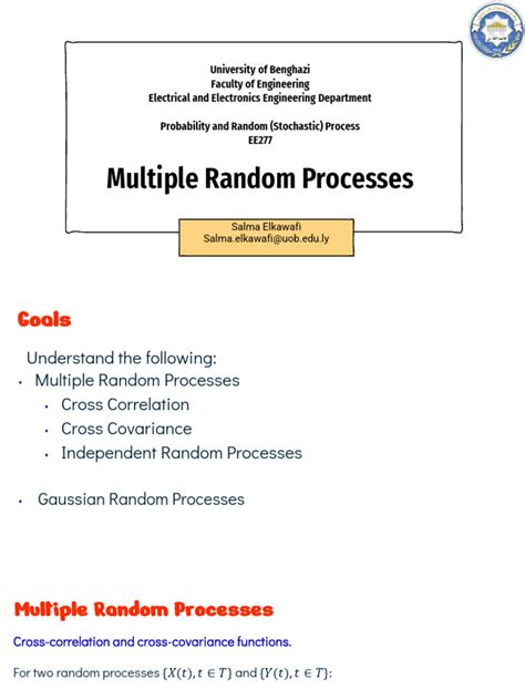 11 multiple random processes pdf stochastic process measure theory