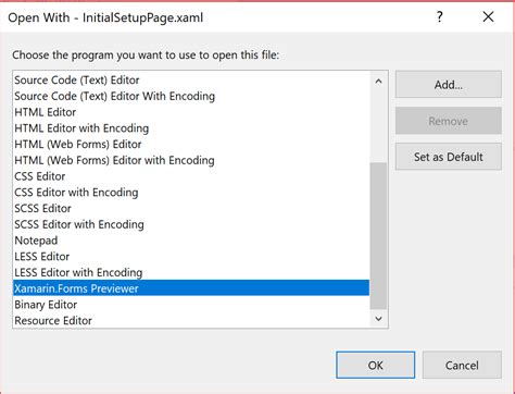 Xamarinforms Previewer Does Not Show Up In Visual Studio Setting Up