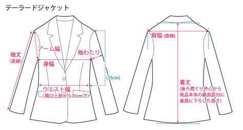 スーツ・フォーマル専門店【elena】エレナ｜サイズの測り方