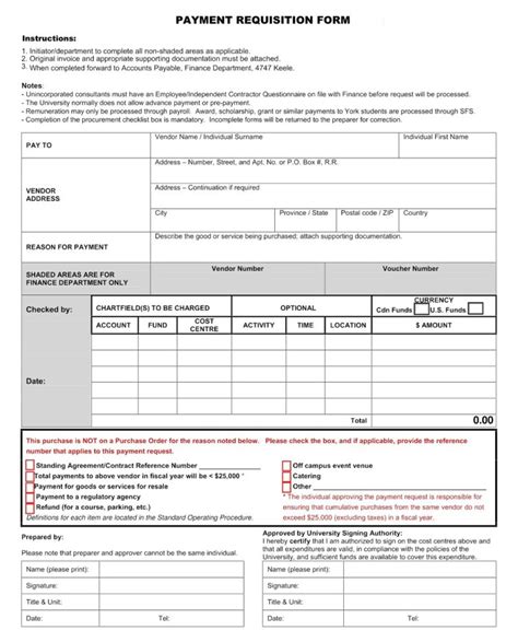 25 Free Printable Payment Requisition Form Templates Word Pdf American Templates
