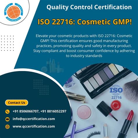 Quality Control Certifications On Linkedin Iso22716 Cosmeticgmp Qualitycontrol Qcc