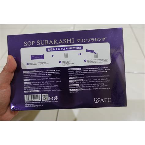 Jual Sop Subarashi Dan Utsukushhii Gold Suba Utsu Subarashi Utsukushi Gold Original Afc Shopee