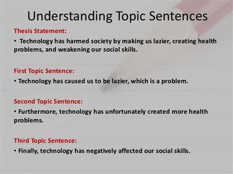 Thesis Statement About Technologies
