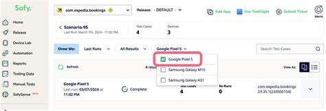 Viewing Results Of Schedule Runs From Dashboard Sofy Support Docs No Code Automation Testing