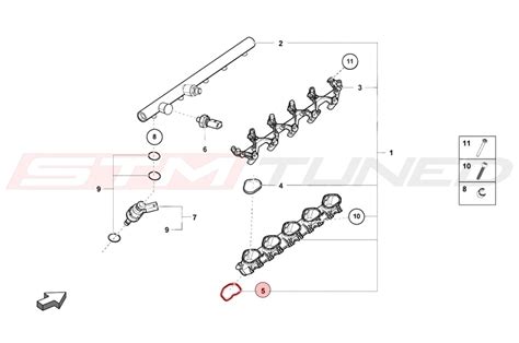 Oem Lower Intake Manifold Seal For R8 Huracan 079129717b