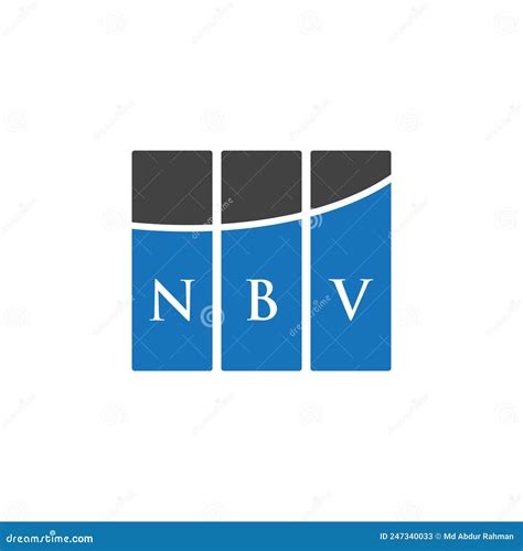Design Do Logotipo Da Letra Nbv Em Fundo Branco Conceito De Logotipo