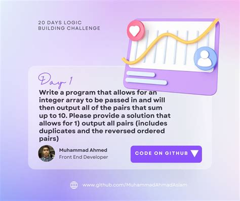 Muhammad Ahmed On Linkedin Logicbuilding Programmingchallenge