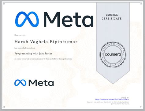 🚀 Completed Programming With Javascript By Meta 🔗 Harsh Vaghela