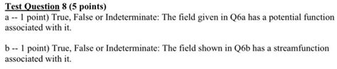Solved Test Question Points A Point True False Chegg