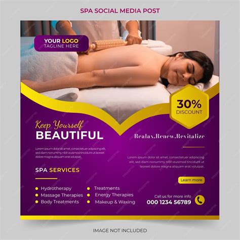 Premium Vector Editable Modern Spa Beauty Center And Massage Social