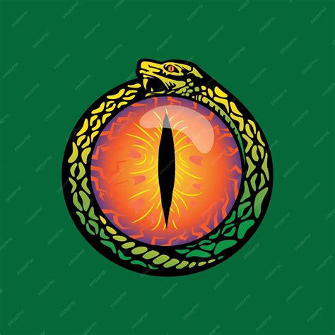 Premium Vector Reptile And Eye Symbol Illustration Vector Design