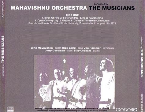 Tube Mahavishnu Orchestra 1973 08 14 Edwardsville Il Sbdflac