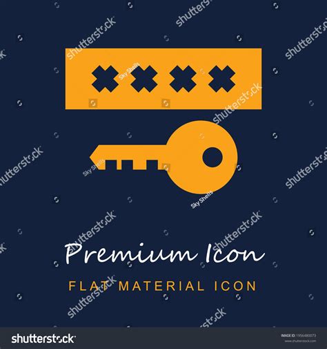 Password Premium Material Ui Ux Isolated Stock Vector Royalty Free