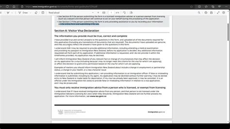 How To Fill Inz 1224 Visitor Visa Declaration Form For New Zealand Youtube
