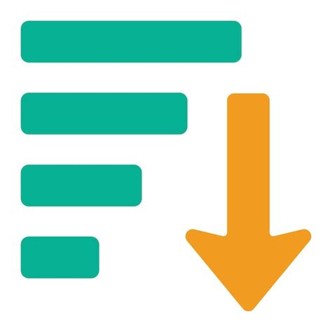 Premium Vector Sort Descending Icon