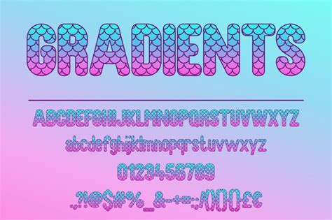 Premium Vector Vibrant Colorful Typeface Design