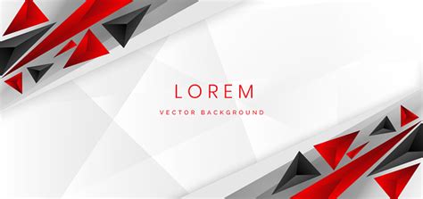 흰색 배경에 레이어된 추상 템플릿 빨간색과 검은색 삼각형입니다 가리기에 대한 스톡 벡터 아트 및 기타 이미지 가리기 개념