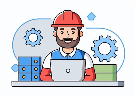 Devops Engineer Overseeing Development Vector Illustration Cartoon Premium Ai Generated Vector