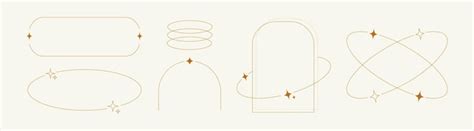 Premium Vector Modern Minimalist Aesthetic Line Elements Trendy