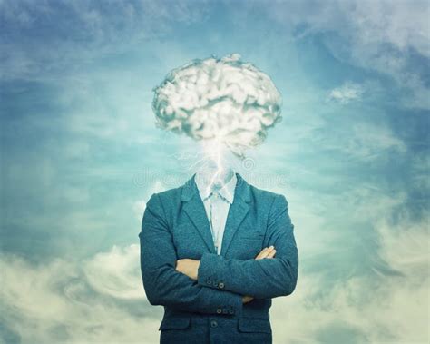 Head In The Clouds Stock Image Image Of Bright Brainstorm