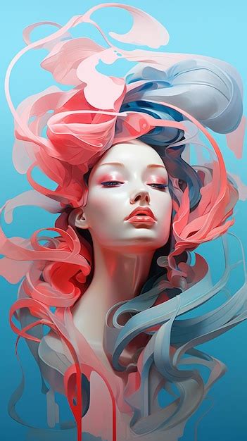 Premium Ai Image Fantasy Girl Pink Illustration