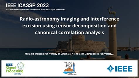 Radio Astronomy Imaging And Interference Excision Using Tensor Decomposition And Canonical