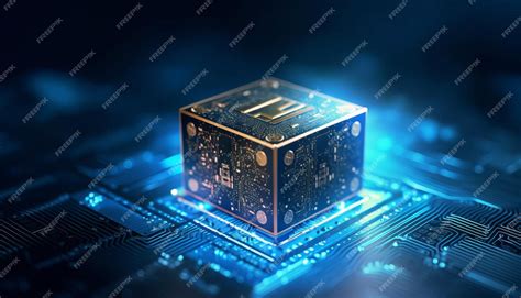 Premium Ai Image Ai Processor Chip Of Cube Technology Artificial
