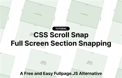 Cara Membuat Snapping Scroll Sections Dengan Css Scroll Snap