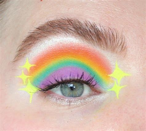 Soft Rainbow Eyeshadow With Sparkles Rrainboweverything