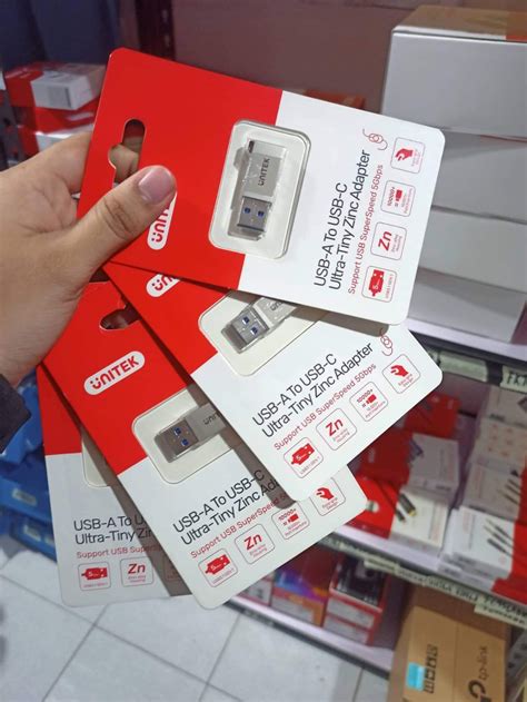 Unitek USB A Male To USB C Female Adapter Silver A NI Computers Tech Parts Accessories