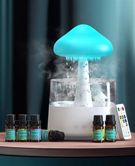 Mushroom Humidifier With Calming Rain Sounds