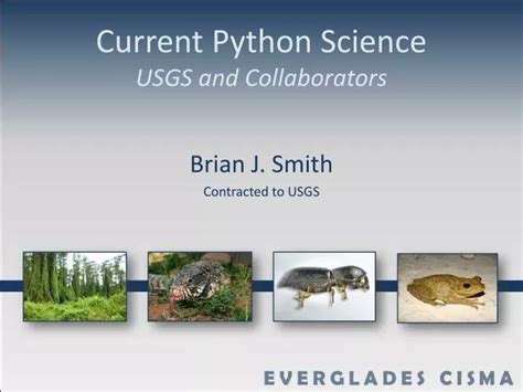 Ppt Current Python Science Usgs And Collaborators Powerpoint