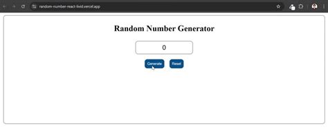 Mohamed Yasar On Linkedin React Javascript Webdevelopment Randomnumbergenerator Codingproject
