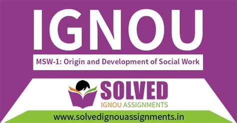 ignou msw 1 solved assignment solved ignou assignments solutions