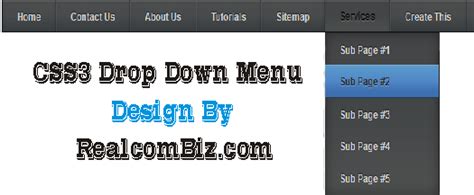 Professional Dropdown Menu For Blogger