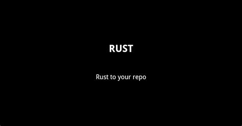 Add A New Rust Project Nx