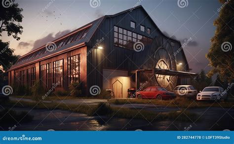 129buildingwithstorage16873347314851 Stock Illustration